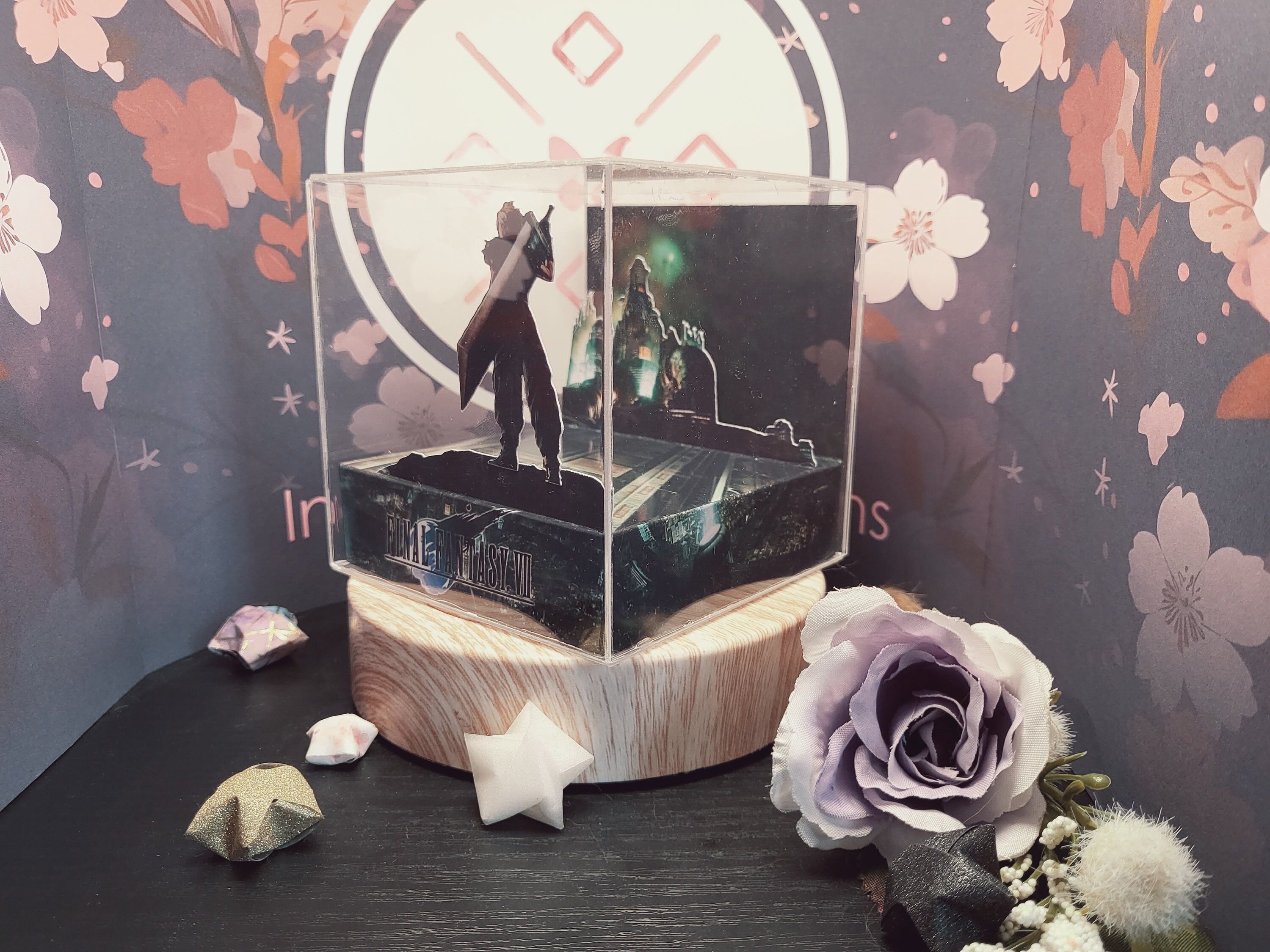 Final Fantasy VII Remake FF7 Cloud Shinra Diorama Cube - 3D Videogame ...