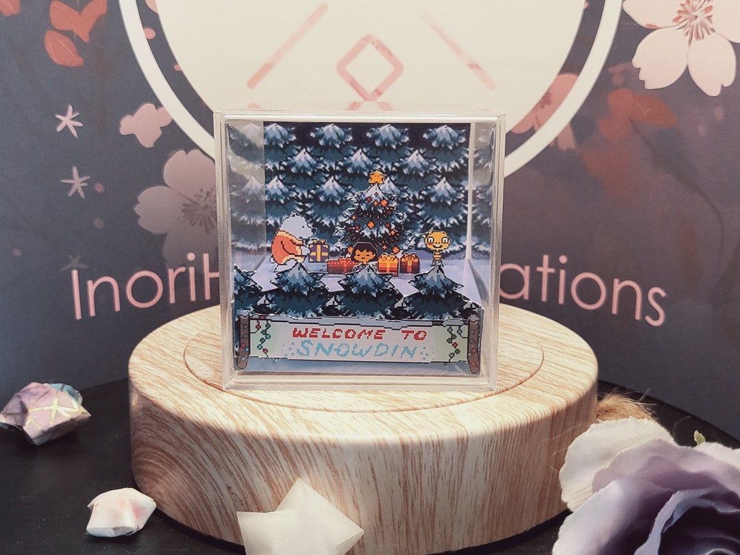 Undertale Snowdin Scene Model Diorama - Etsy