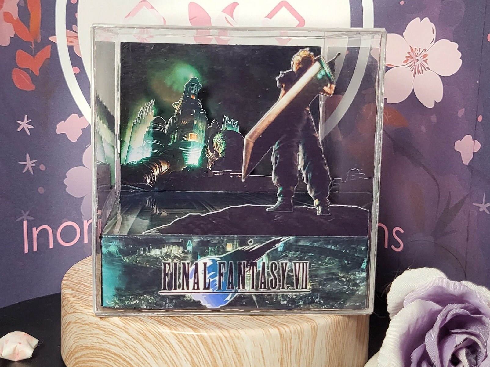 Final Fantasy VII Remake FF7 Cloud Shinra Diorama Cube - 3D Videogame ...