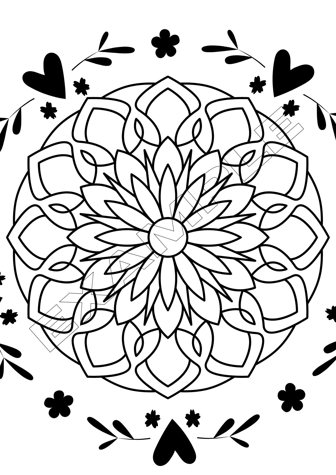 60 Printable Kids Coloring Pages in Simple and Moderate Complexity ...