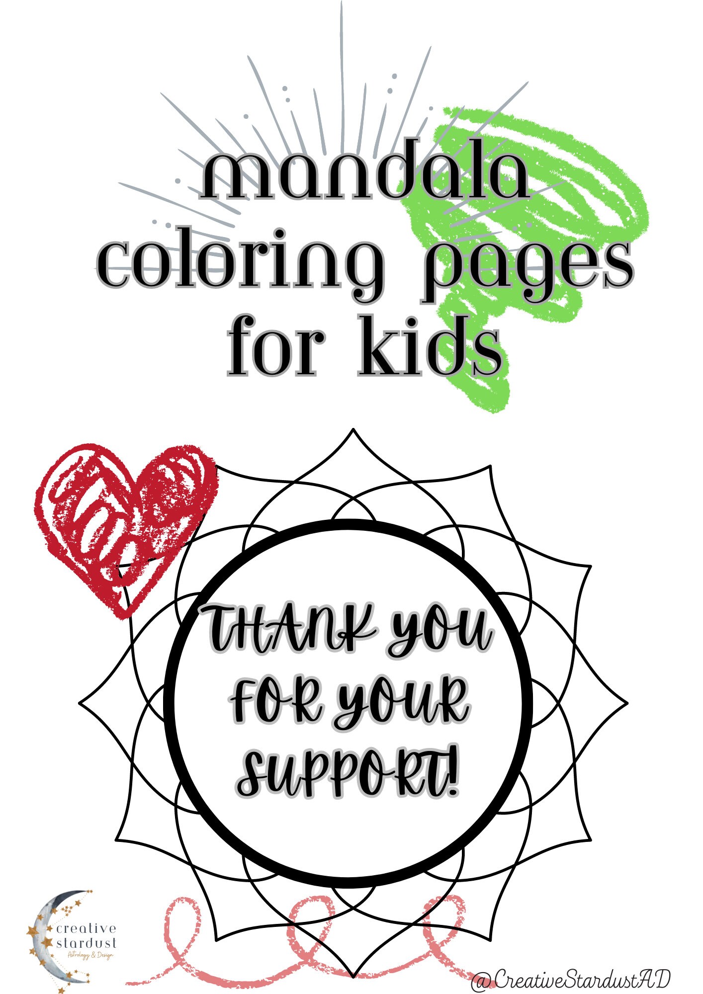 60 Printable Kids Coloring Pages in Simple and Moderate Complexity ...