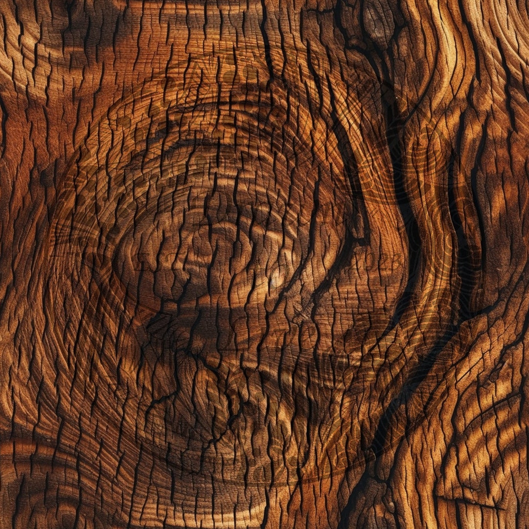 Realistic Medium Dark Stain Wood Grain Pattern - Etsy