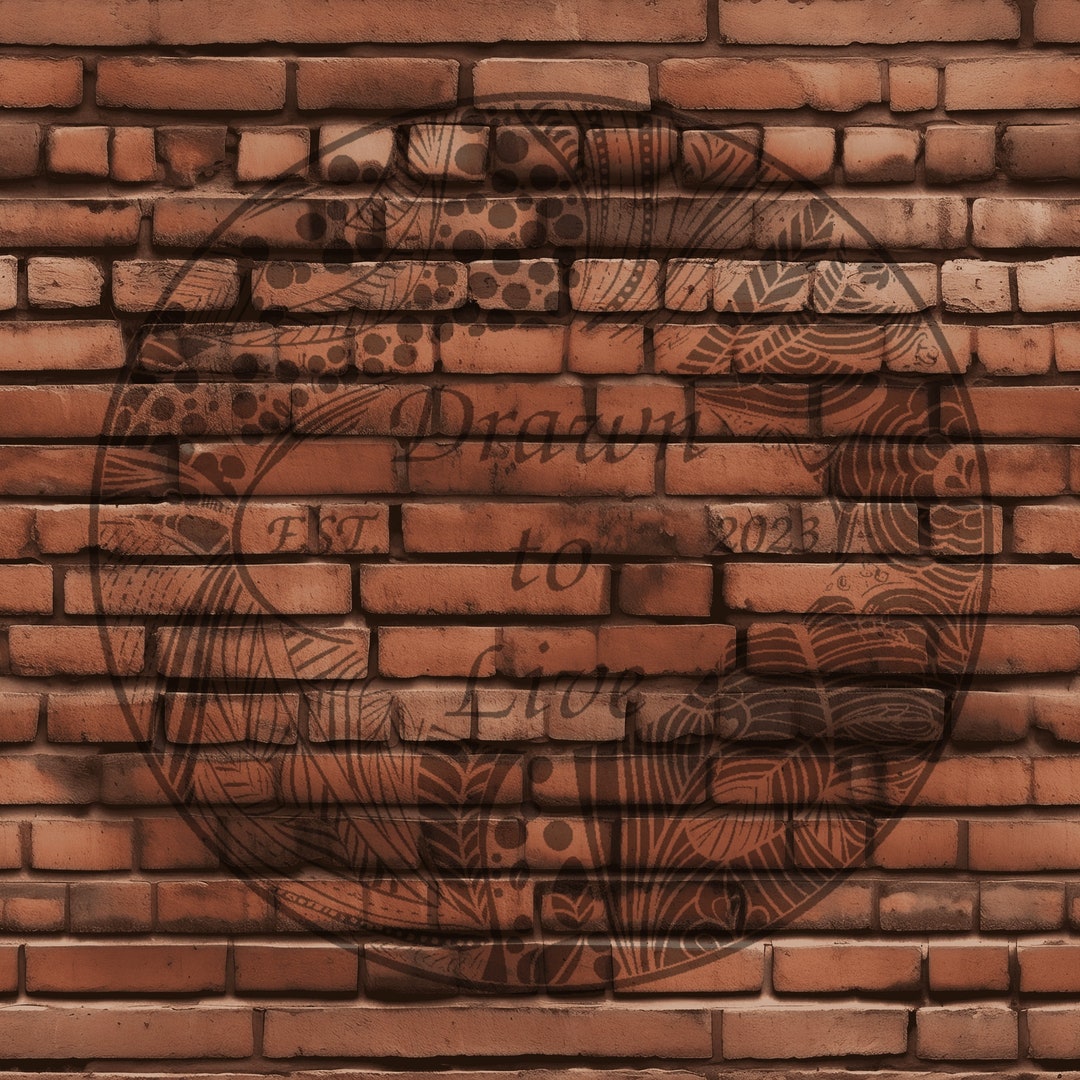 Realistic Red Brick Wall Pattern - Etsy