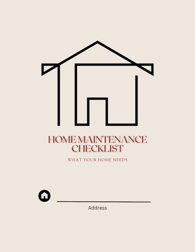 Home Maintenance Binder Printable PDF | Maintenance Checklist, Tracker ...