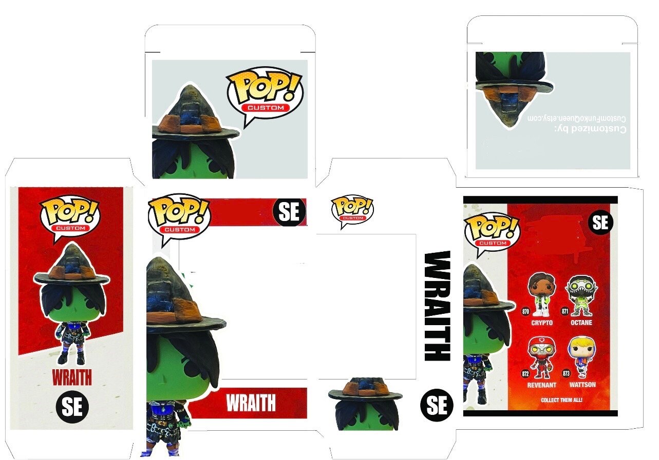 BOX ONLY Custom Designed Pop Culture Toy Box Shipped - Etsy