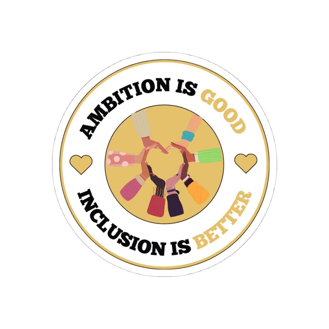 Inclusion Vinyl Sticker: Diversity Hands Heart Decal - Etsy