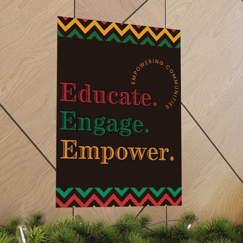 Empowerment Poster Set: Classroom & Office Wall Art (18x24, Matte ...