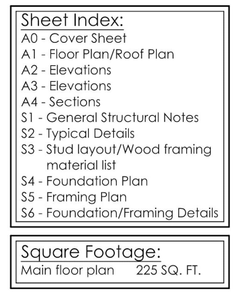 15'-0" X 15'-0" Shed Plans - Etsy