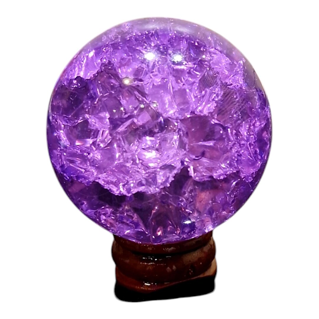 162g Rare Natural Titanium Rainbow Quartz Sphere Crystal Ball Healing ...
