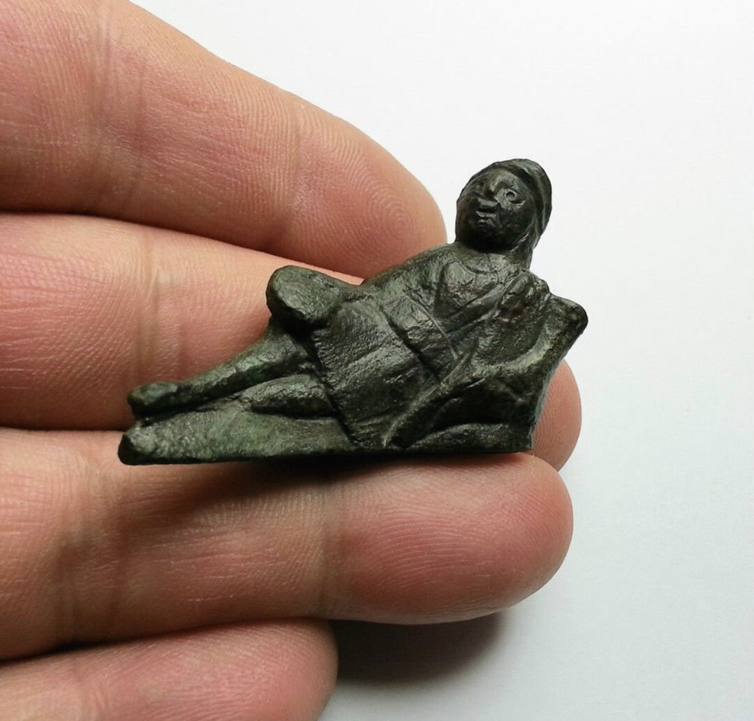 Ancient Roman Bronze Appliqué of Reclining Deity, Dbout 1-2 AD. - Etsy