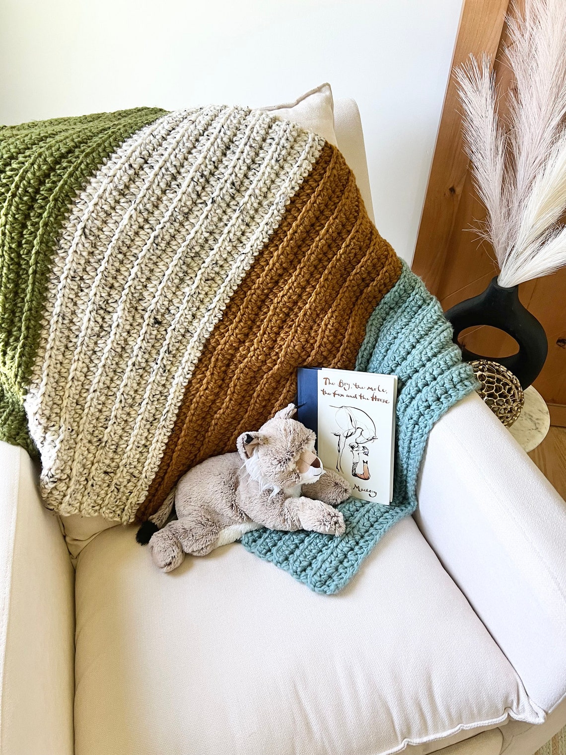 Crochet Earth Tone Baby Blanket - Etsy