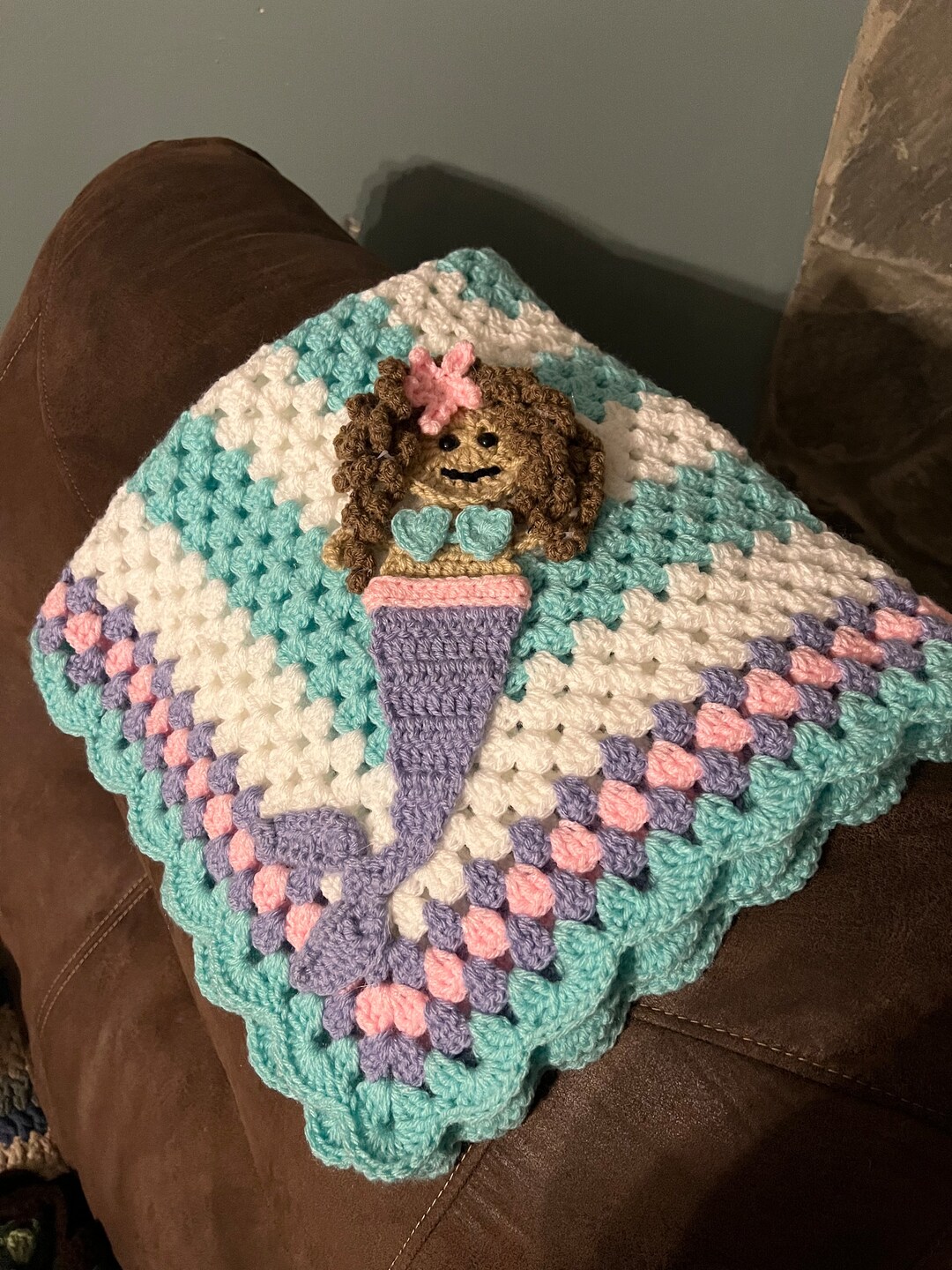 Crochet Mermaid Baby Blanket - Etsy