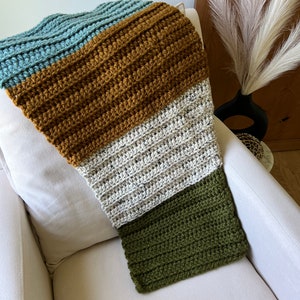 Crochet Earth Tone Baby Blanket - Etsy