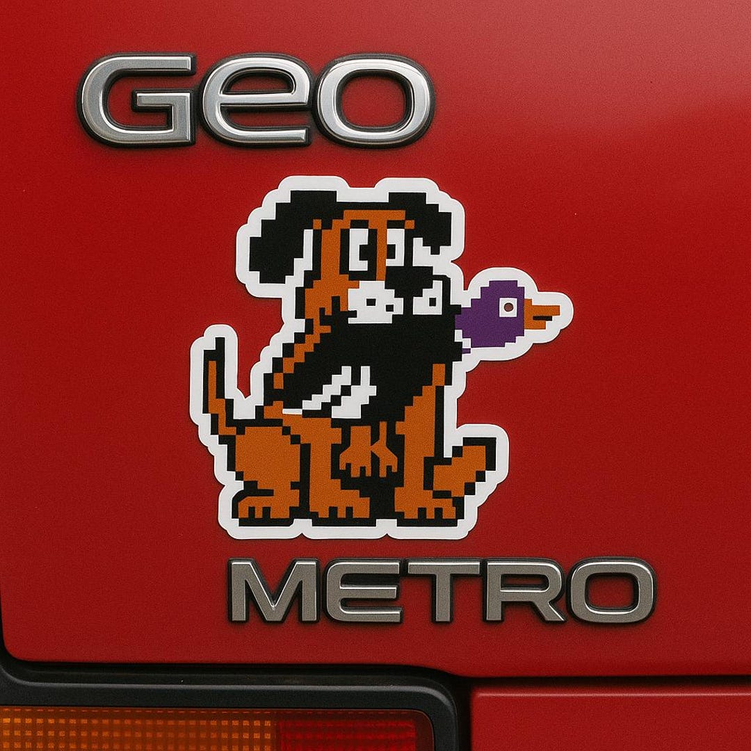 8-bit Duck Hunt Dog Sticker Vinyl Sticker – 3" - Etsy