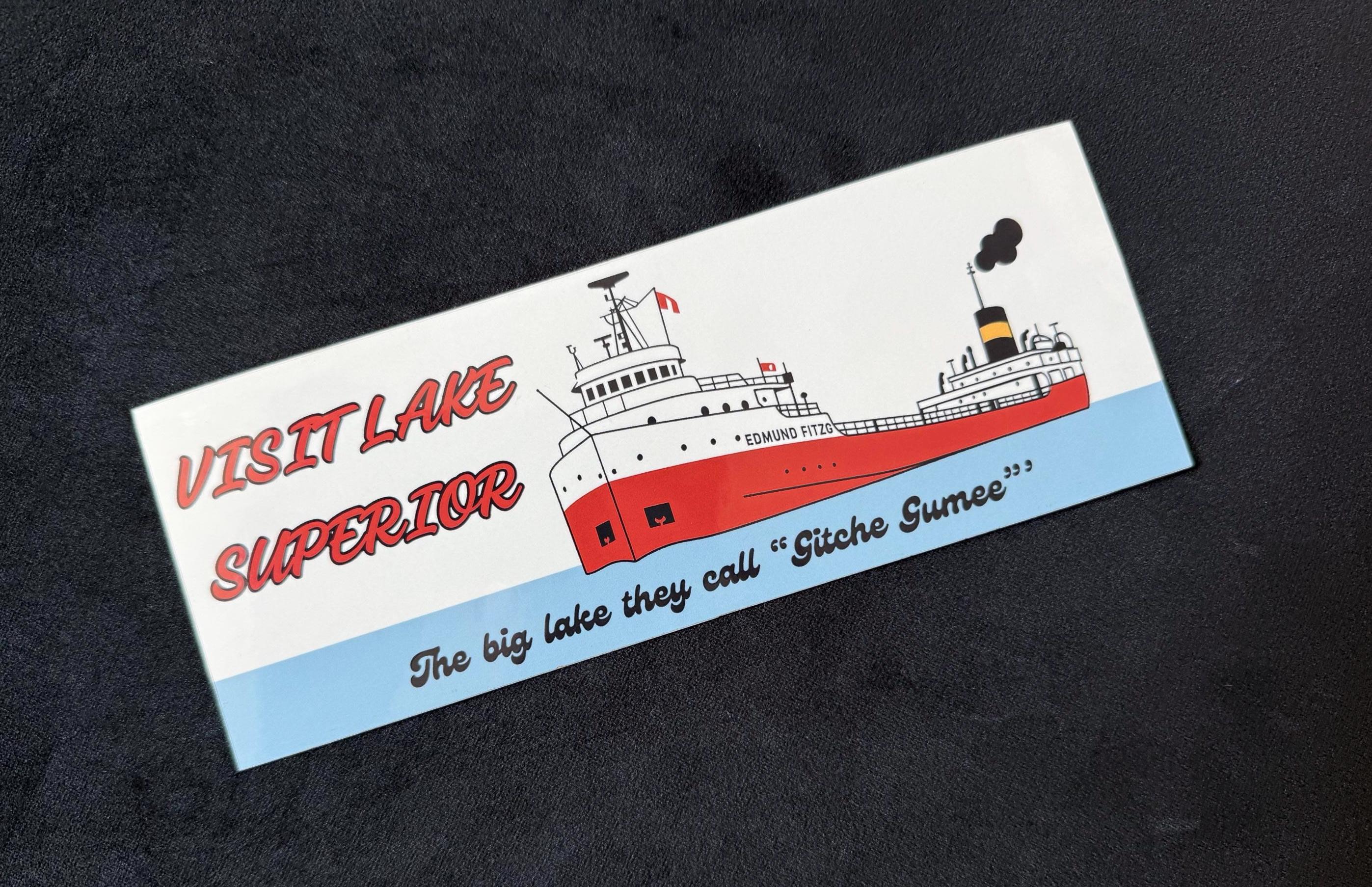 Visit Lake Superior Bumper Sticker – Edmund Fitzgerald Tribute – the ...