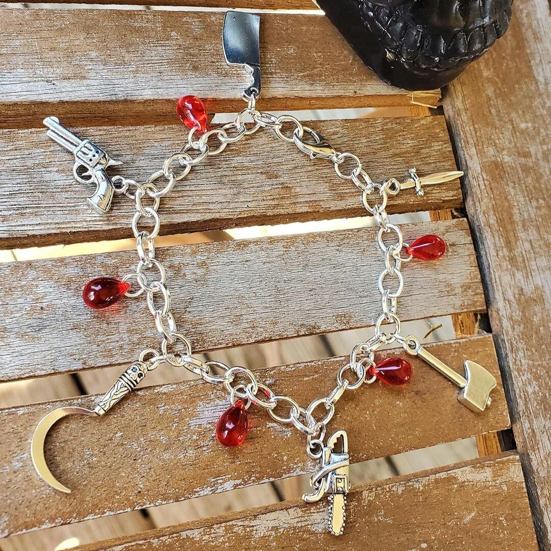 Horror Charm Bracelet Halloween Gift - Etsy