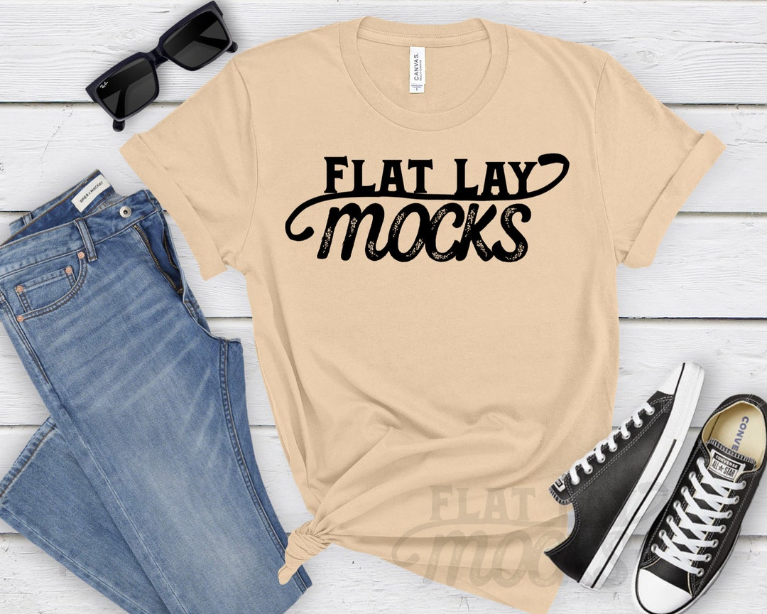 Mockup Bella Canvas 3001 Soft Cream Tshirt Mock up Summer T Shirt Flat ...