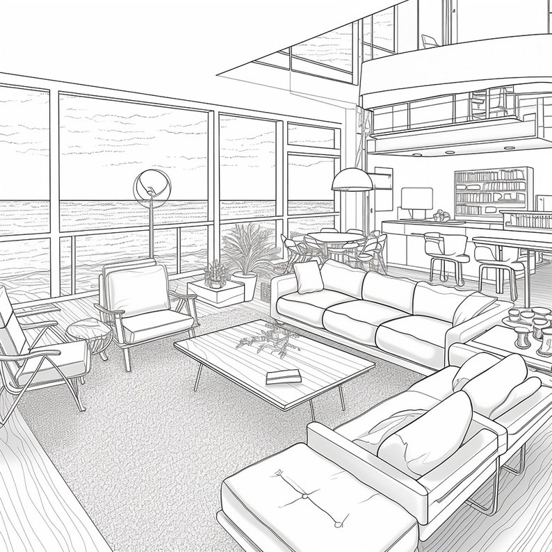 35 Coloring Pages Home - Etsy