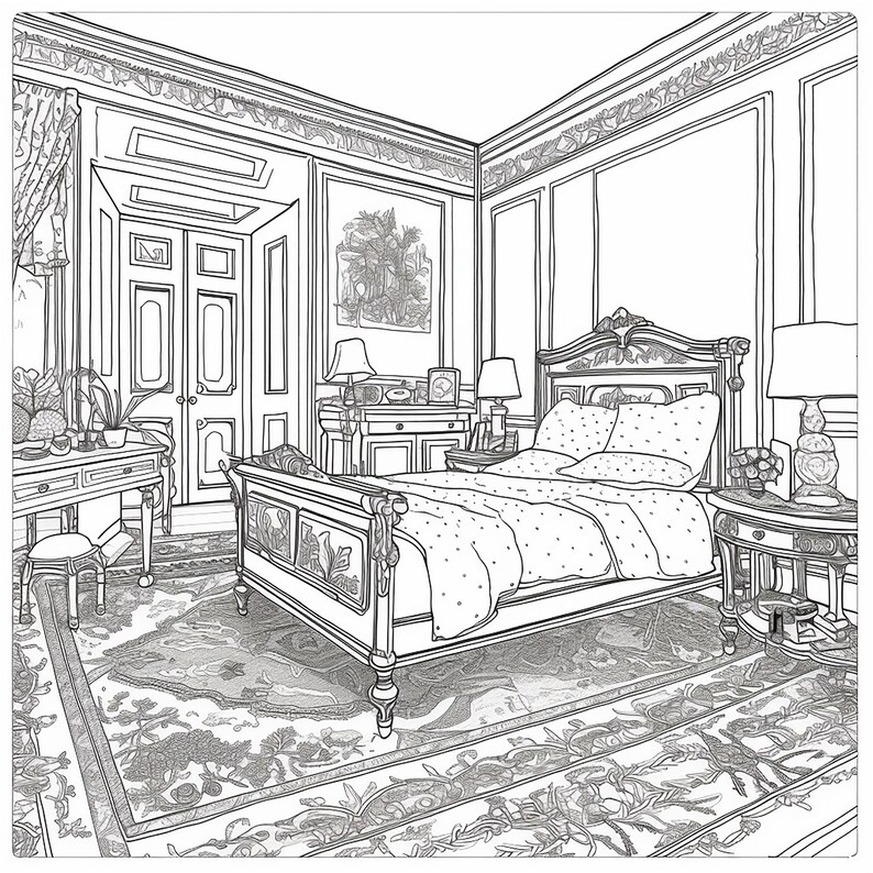 35 Coloring Pages Home - Etsy