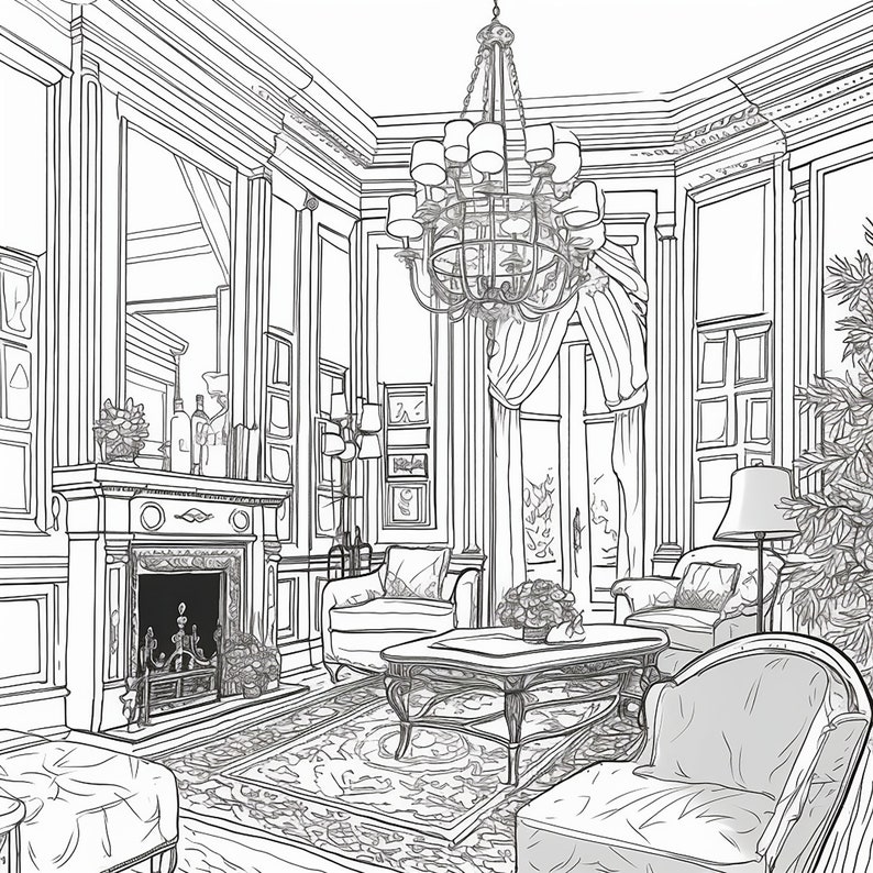 35 Coloring Pages Home - Etsy