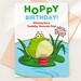 Frog Birthday Card - Instant Download of a Printable Birthday Card for ...