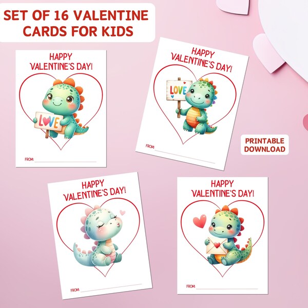 Dinosaur Valentine - Etsy