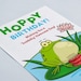 Frog Birthday Card Instant Download of a Printable Birthday Card for ...