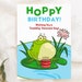 Frog Birthday Card Instant Download of a Printable Birthday Card for ...