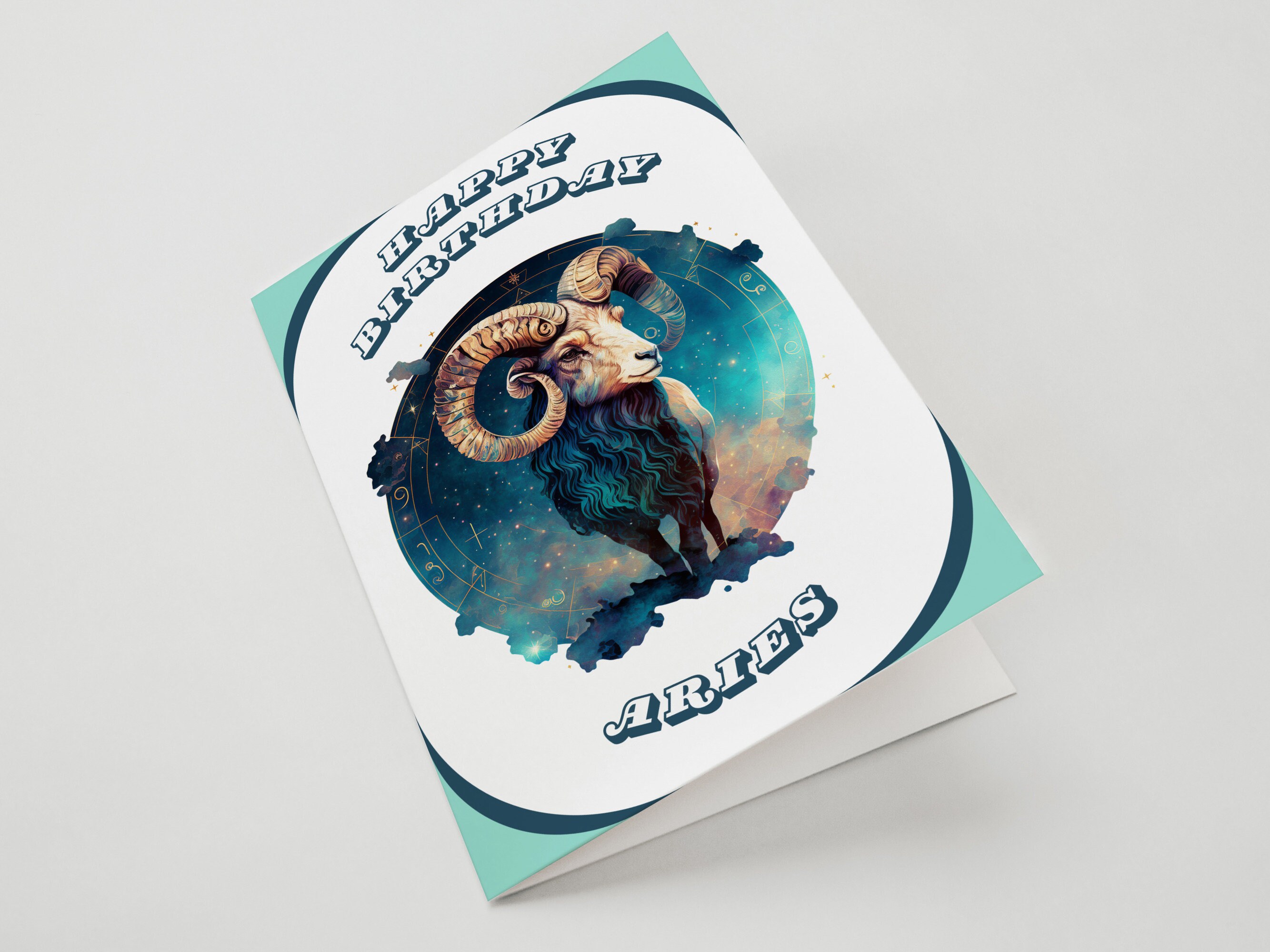 Aries Birthday Card for the Astrology Lover: Printable Horoscope Card ...