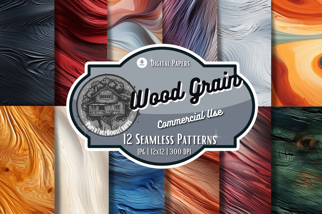 Premium Wood Grain Printable Scrapbook Paper Versatile Wood - Etsy