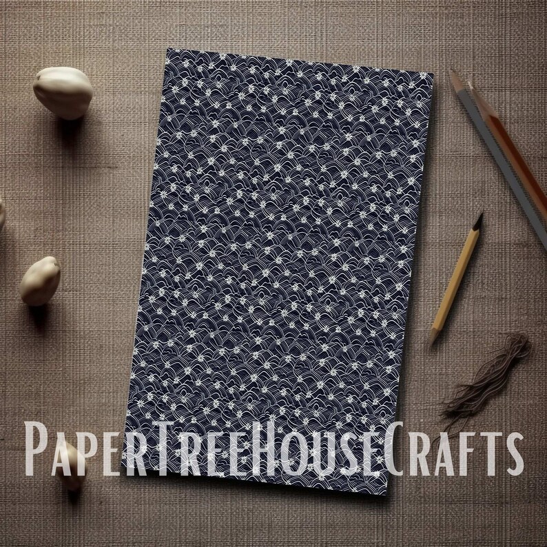 Japanese-inspired Scrapbook Paper Set: Sashiko Pattern Digital - Etsy