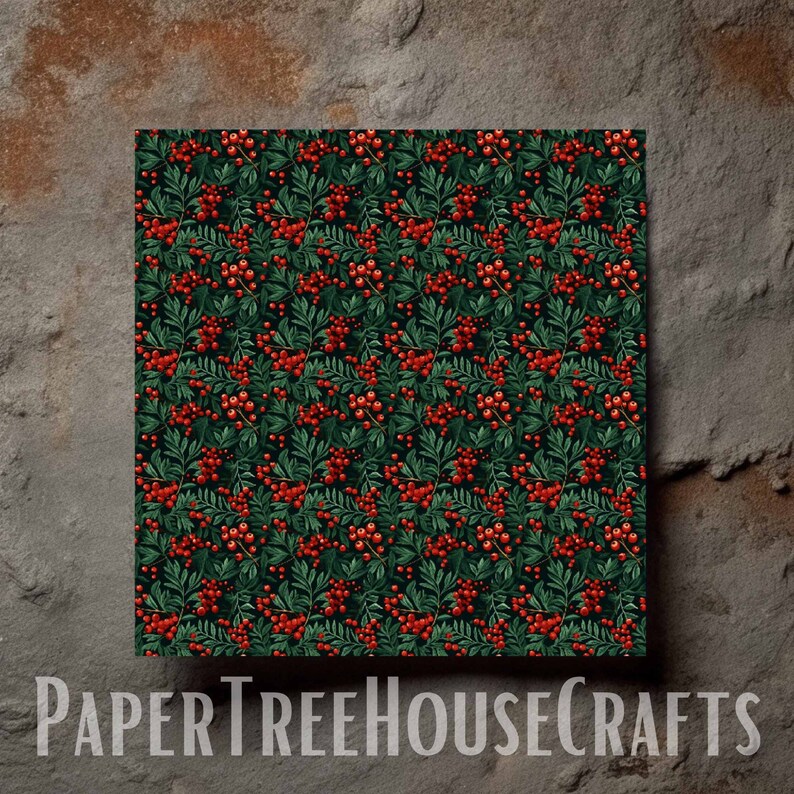 Evergreen Forest Digital Paper Seamless Patterns for Scrapbooking ...