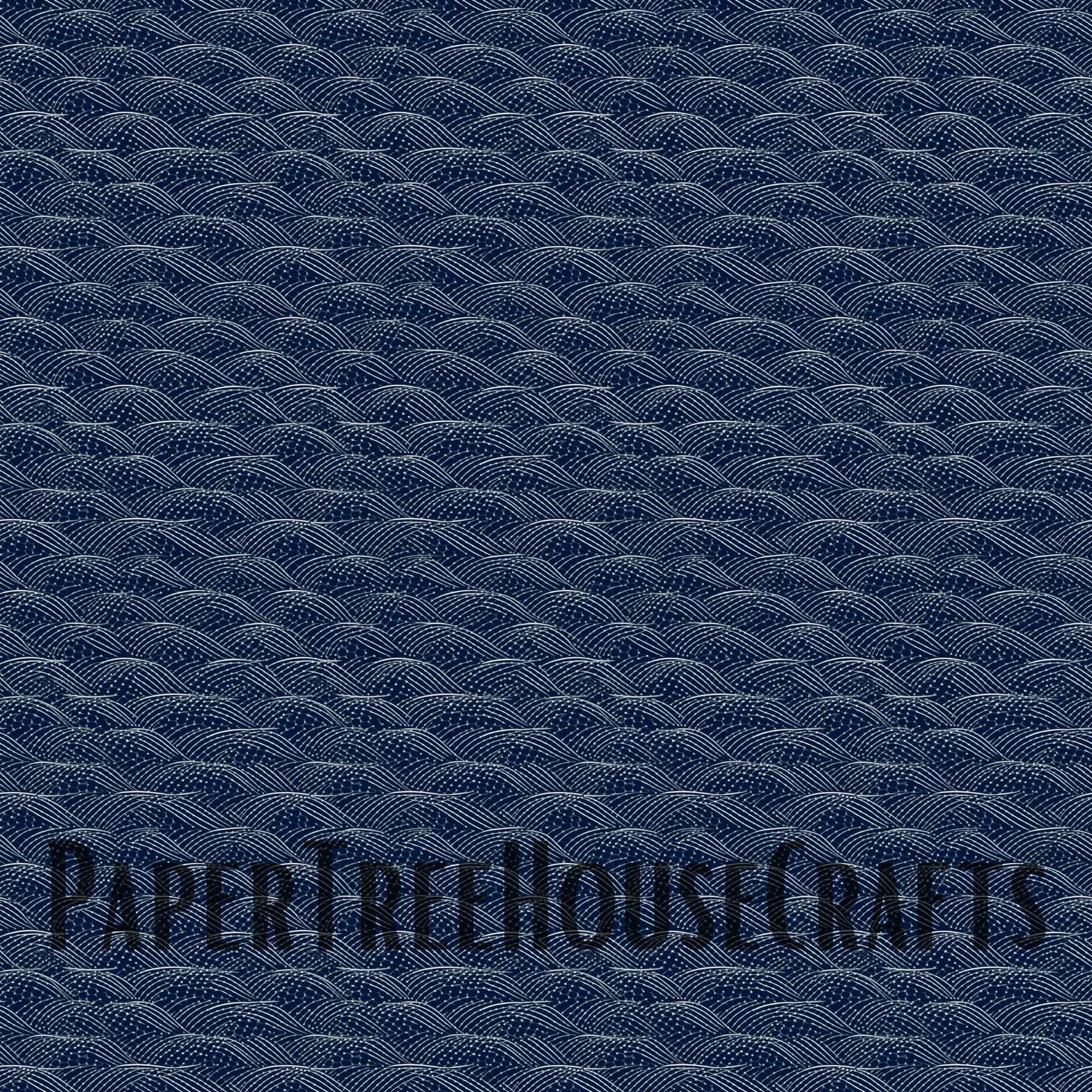 Japanese Inspired Scrapbook Paper Set Sashiko Pattern Digital Paper ...