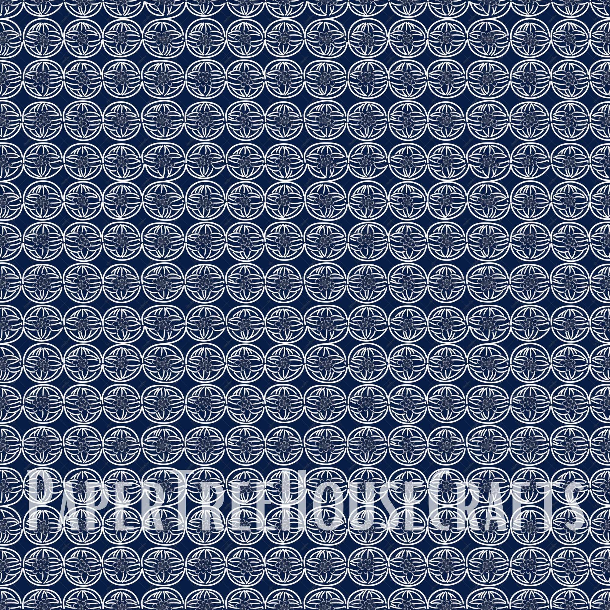 Japanese Inspired Scrapbook Paper Set Sashiko Pattern Digital Paper ...