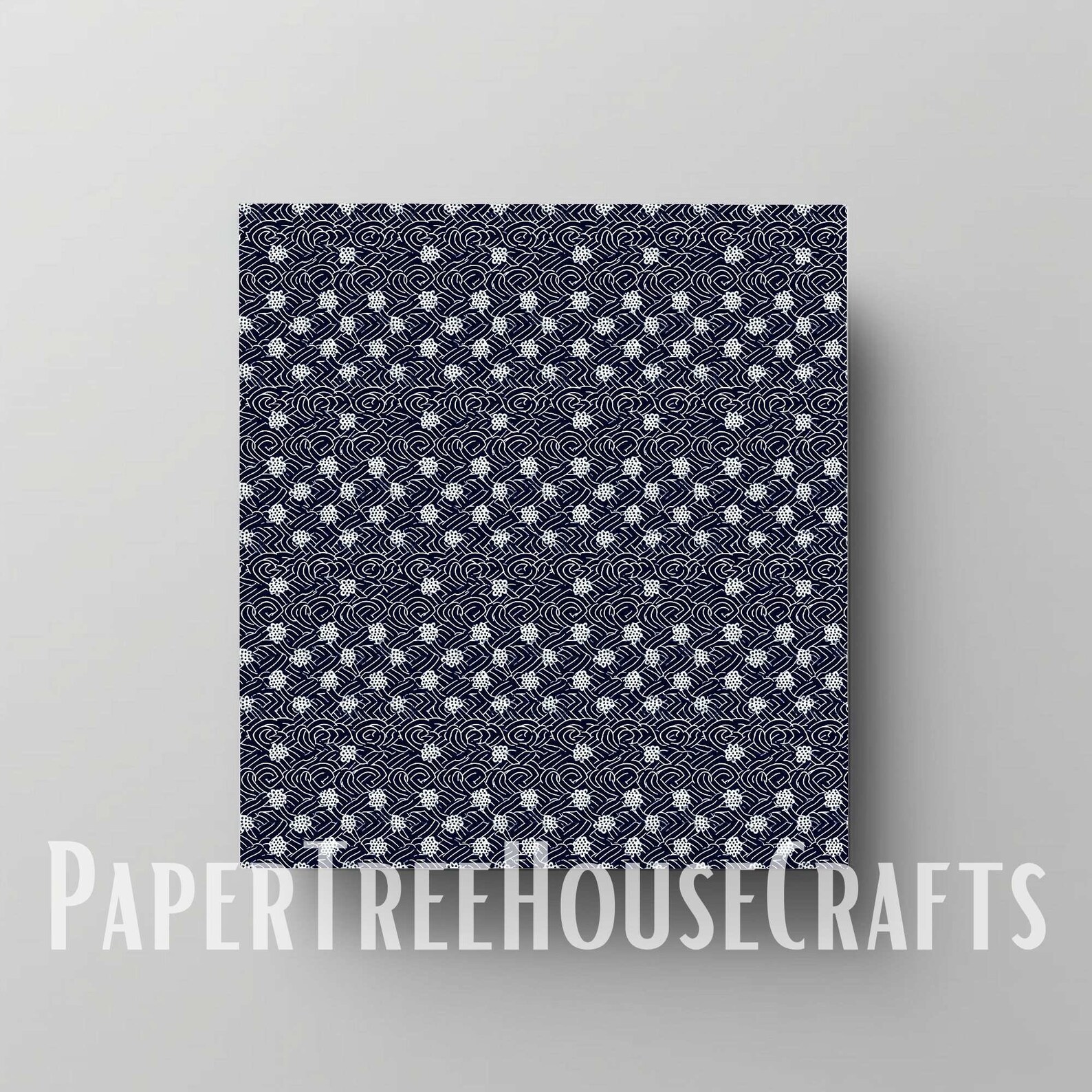 Japanese Inspired Scrapbook Paper Set Sashiko Pattern Digital Paper ...