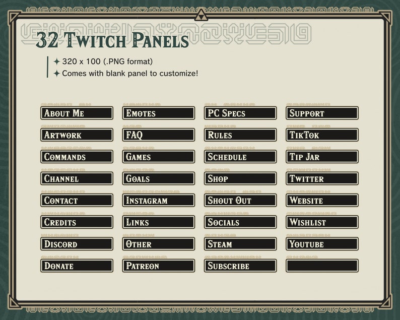 Animated Tears of the Kingdom Stream Package Bundle / Legend of Zelda ...