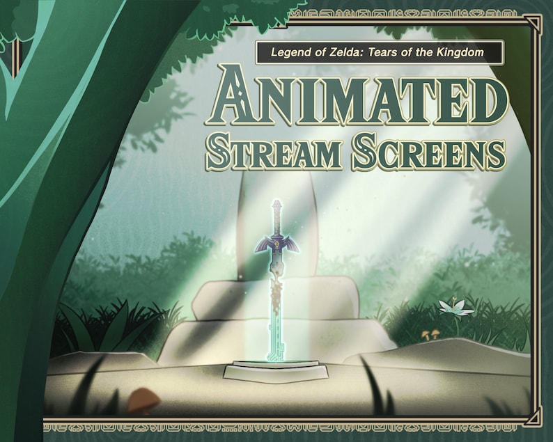 Animated Stream Screens for Tears of the Kingdom / the Legend of Zelda ...