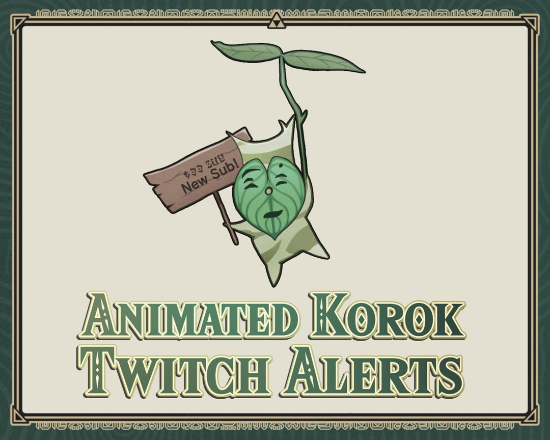 Animated Korok Twitch Alerts / the Legend of Zelda / 6 - Etsy