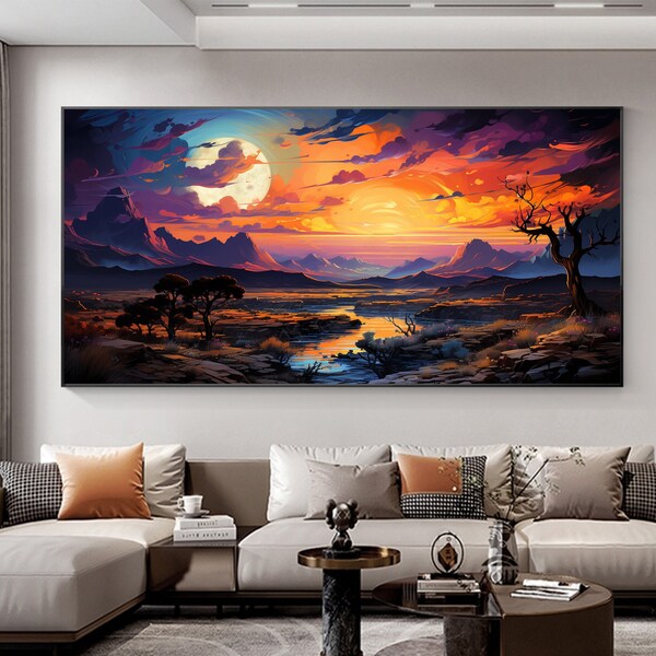 Sunset Painting - Etsy
