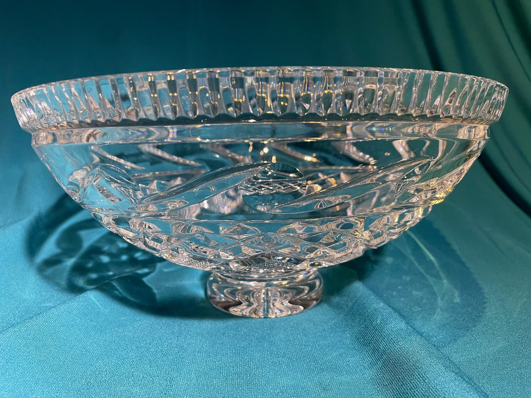 Vintage Signed Waterford Irish Crystal Ring of Kerry Large Centerpiece ...