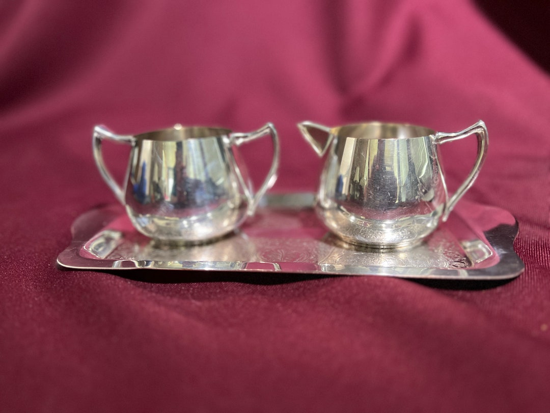 FB Rogers Silver Company 1082 - Silver on Copper Heavy Set - Creamer ...