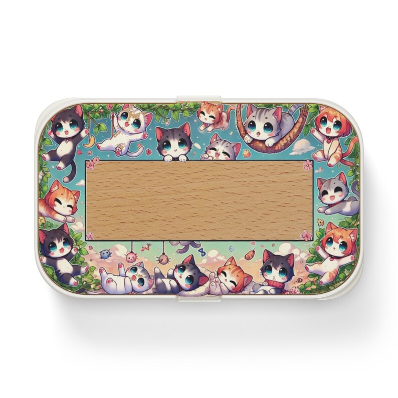 Anime Chibi Cat Bento Lunch Box - Etsy