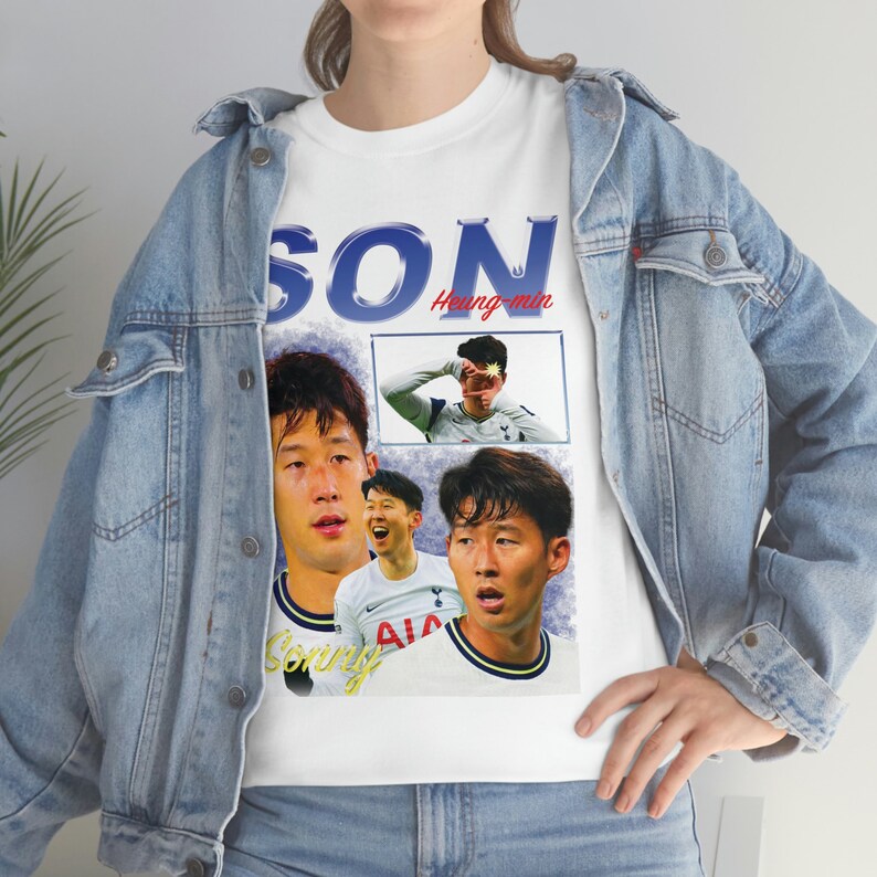 Son Heung-min T-shirt Graphic Tee Shirt 90s Style - Etsy