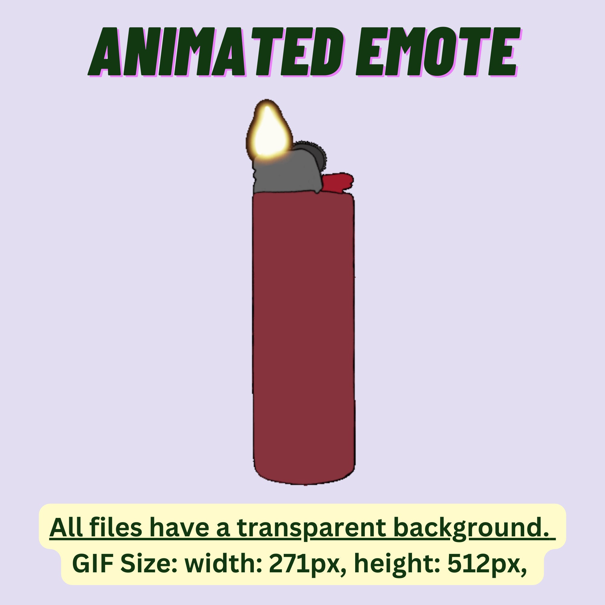 Lighter Animated Emote Lighter Twitch Emote Lighter - Etsy