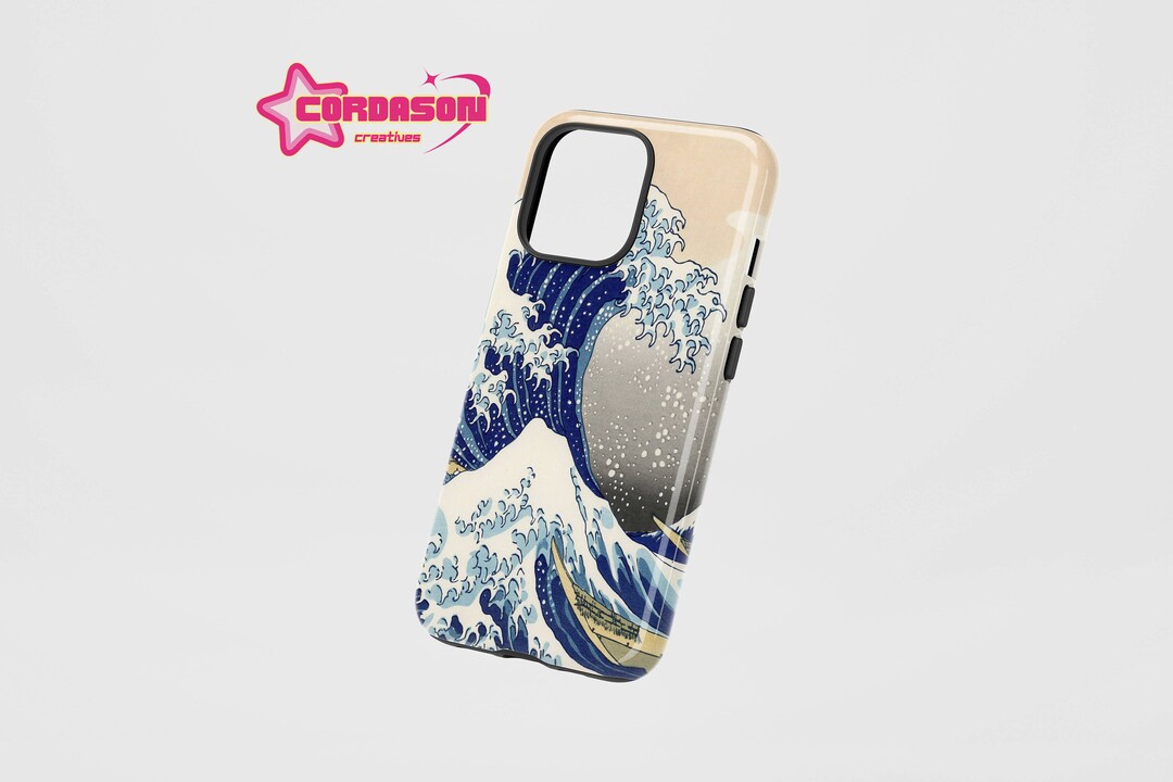 Art Phone Case the Great Wave Hokusai Phone Case for iPhone 16 15 14 13 ...
