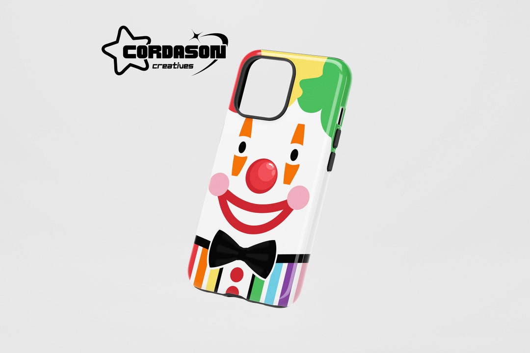 Funny Clown Phone Case Rainbow Rascal Halloween for iPhone 16 15 14 13 ...