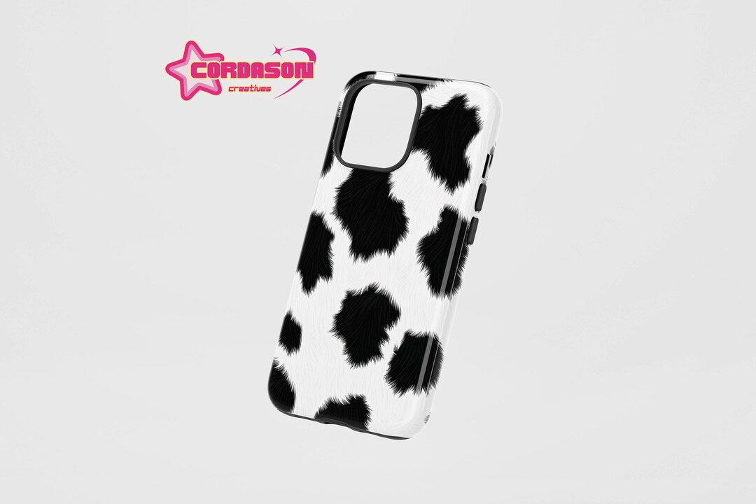 Cow Print Phone Case Dairy Cow Cattle Phone Case for iPhone 16 15 14 13 12 Pro Max 8 Plus X ...