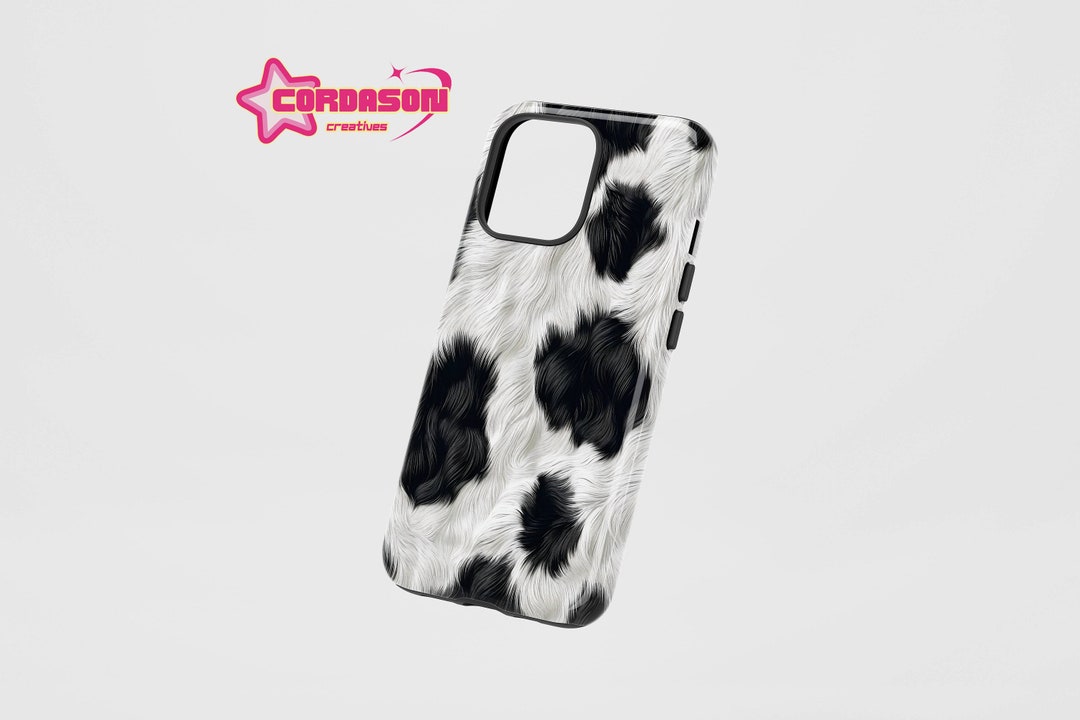Cow Print Phone Case Moo Cow (HD) Cattle Phone Case for iPhone 16 15 14 13 12 Pro Max 8 Plus X ...