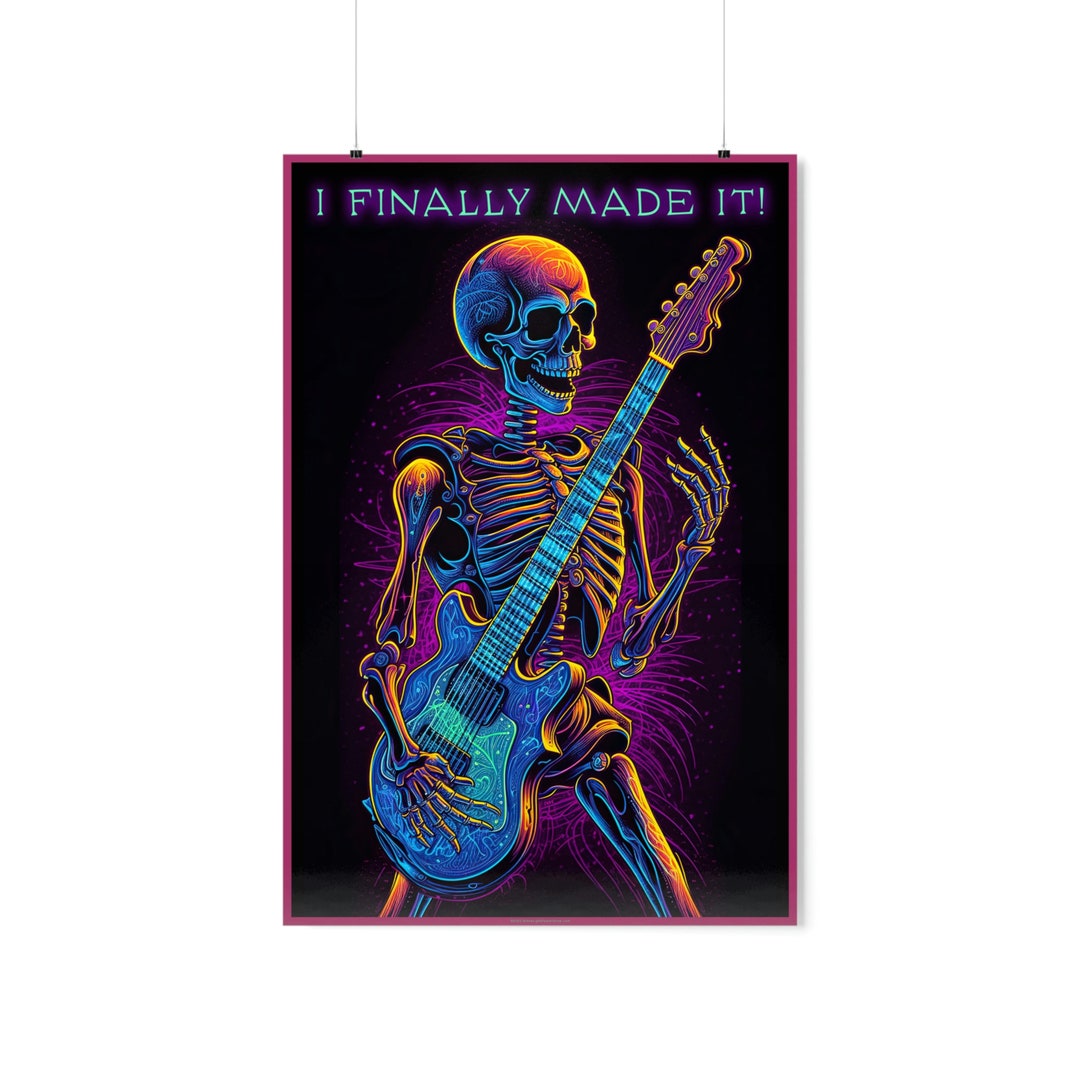Poster i Finally Made It Blacklight Poster - Etsy