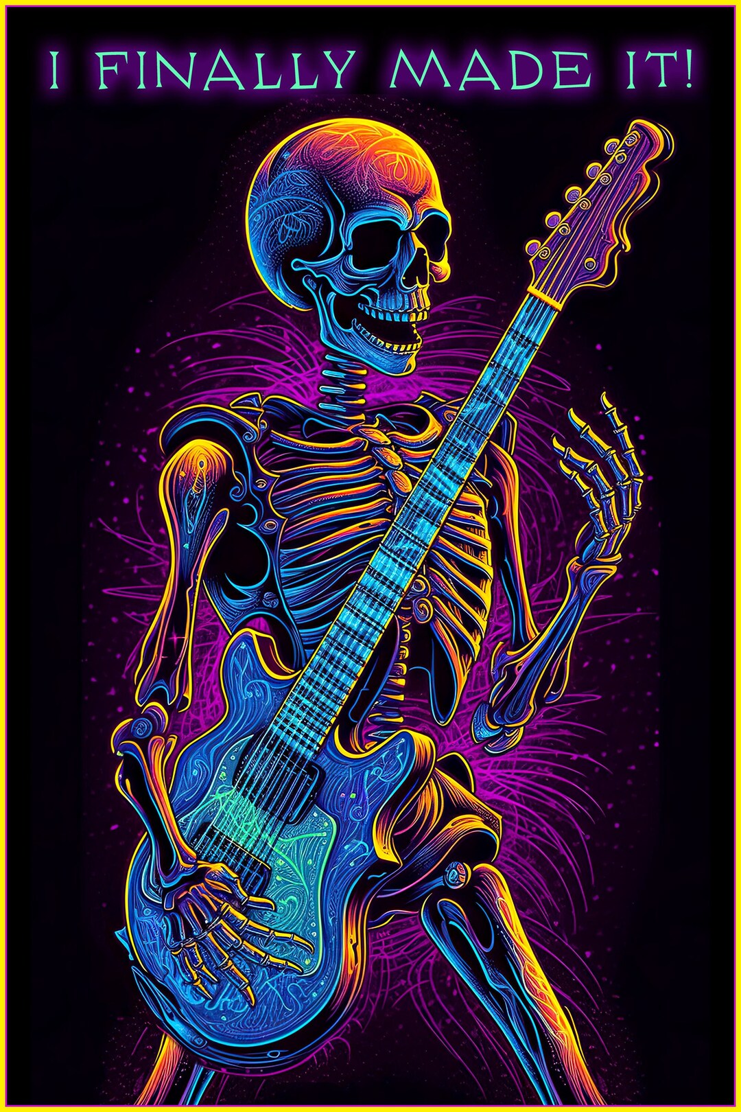 I Finally Made It - Poster, Blacklight Poster, Monster Rock Series ...